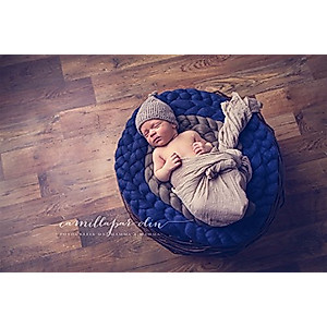 Eight-foot (2.4 meter) Long Merino Wool Braids for Newborn Photography