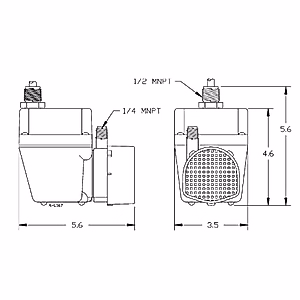 Little Giant 2E-NYS 115 Volt, 1/40 HP, 300 GPH, Cast Aluminum Submersible Parts Washer Pump for Unheated Stoddard Solvent or Deodorized Kerosene with 6-Ft. Power Cord (Plug-less), Grey, 502020