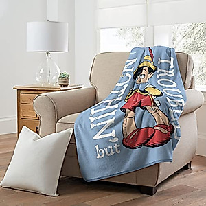 Northwest Disney's Pinocchio Micro Raschel Throw Blanket, 46" x 60", Trouble