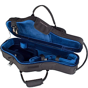 Protec Alto Saxophone Contoured PRO PAC Case with Flute Pocket, Black, Model PB304CT