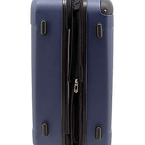 Travelers Club Chicago Hardside Expandable Spinner Luggages, Navy Blue, 5 Piece Set, TCL-77995-410