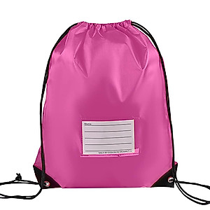 20 Pcs Drawstring Bags,Bulk Draw String Backpack, DIY Gym Sports Cinch Bag Sackpack for Women Men, Pink