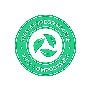 Aluf Plastics Biodegradable Compost Bags - 56 Gallon (40ct) ATSM #D6400 Approved - 100% Biodegradable for Industrial and Commercial Composting
