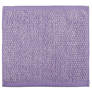 Everplush Diamond Jacquard Washcloth 6 Piece in Lavender