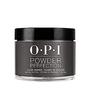 OPI Powder Perfection, Black Onyx, Black Dipping Powder, 1.5 oz