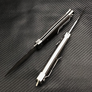 HEiLON Everyday Carry or Hunting Use Tactical Folding Pocket Knife, Stainless steel Single Edge Blade comfort with Wenge Wood Handle, Safety Lock & Glass Breaker