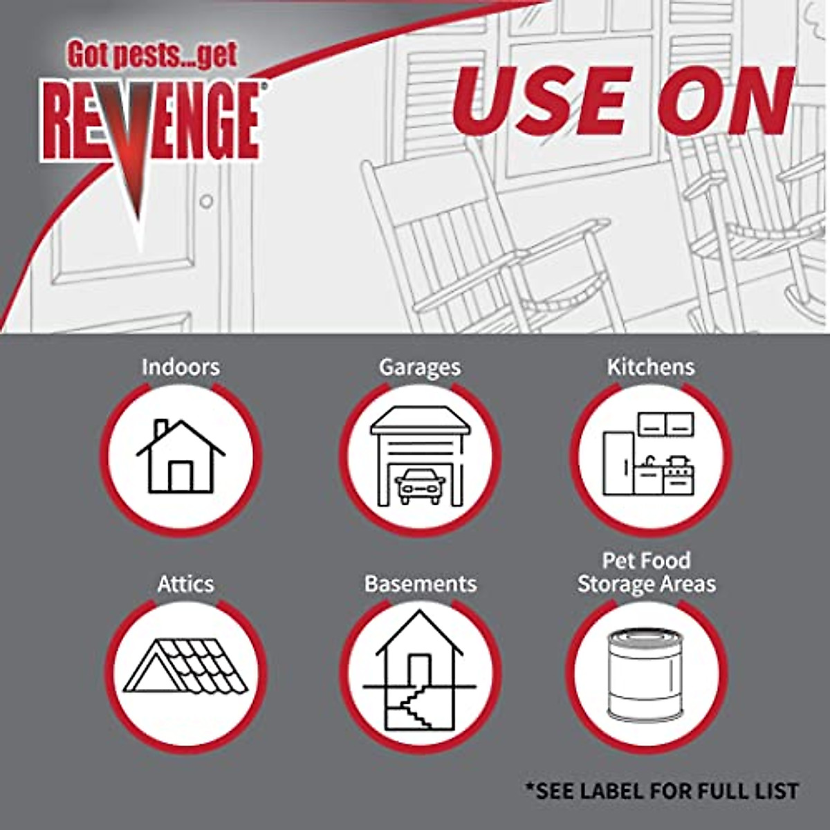 REVENGE Termite & Carpenter Ant Killer, 15 oz Ready-to-Use Aerosol Spray, Kills on Contact and Long Lasting Control