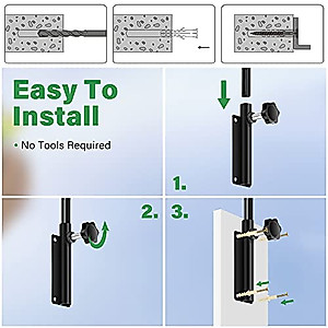 Ointo Garden Heavy Duty Deck Hook, Single Piece Solid Rod, Adjustable-360 Degree Rotary,Wall Hanging, for Bird Feeders, Planters, Suet Baskets, Lanterns, Wind Chimes, Potted Plants & More!