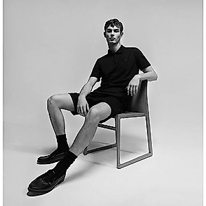 Calvin Klein Men's Smooth Cotton Monogram Logo Polo Shirt, Dark Sapphire, X-Large