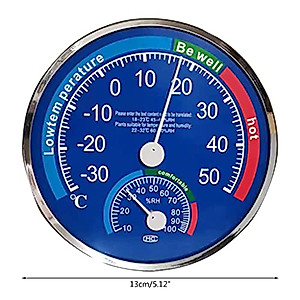 CAZSTYK Temperature Humidity Detector Meter Gauge Wall Mount for Indoor Home Baby Room