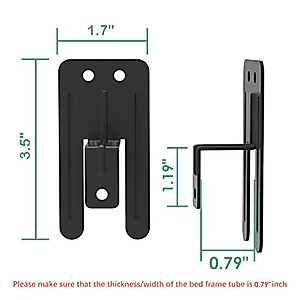 ZIYOO Non Slip Mattress Gaskets for Bed Frame, Anti-Slip Baffle Fit for Metal Bed Frames, Mattress Holder in Place, 6 PCS