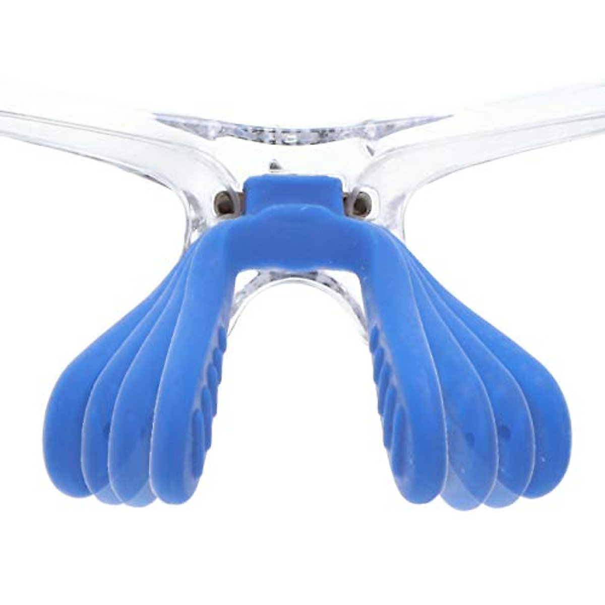 MCR Safety DM1328B Dominator DM3 Safety Glasses with Blue Diamond Mirror and Clear Frame