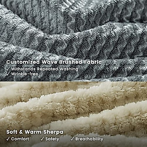 Miguel Removable Washable Dog Bed for Medium Dog Easy Clean - Rectangle Pet Bed for Large Cats with Zipper Cover Bolster Cuddle Puppy Bed with Supportive Side Wall Slip-Resistant Bottom, Gray 30 Inch