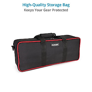 Flycam 5000 Handheld Camera Stabilizer with Comfort Arm Vest. Precise Balancing, Smooth & Fatigueless Operations. Quick Shock Absorption, Free Quick Release, Arm Brace & Table Clamp (FLCM-CMFT-KIT)