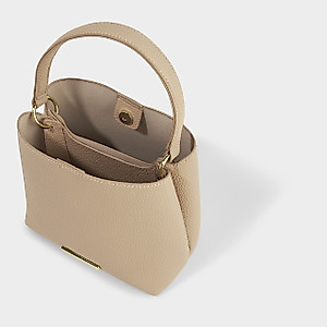 KATIE LOXTON Lucie Womens Vegan Leather Adjustable Detachable Strap Crossbody Pale Pink