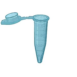MUHWA 500 PCS Polypropylene Graduated Microcentrifuge Tubes with Snap Cap, 1.5ML Micro Test Tubes Conical Microtube Sample Vial for Laboratory (Blue)