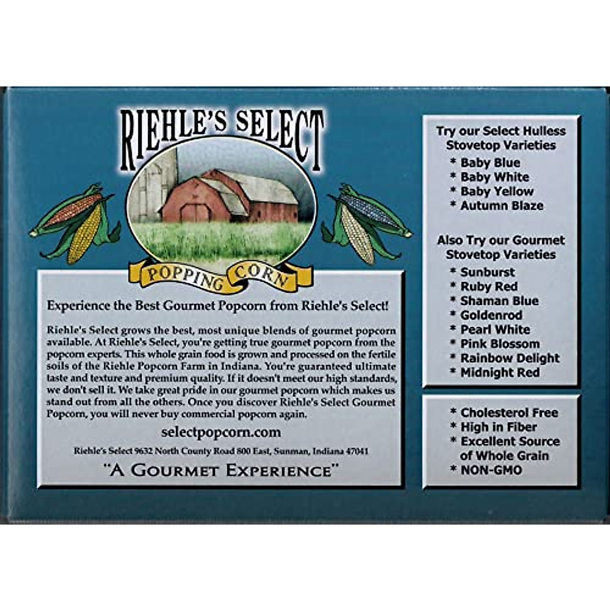 Riehle's Select Popping Corn Hulless Butter Microwave Popcorn, 3Count.