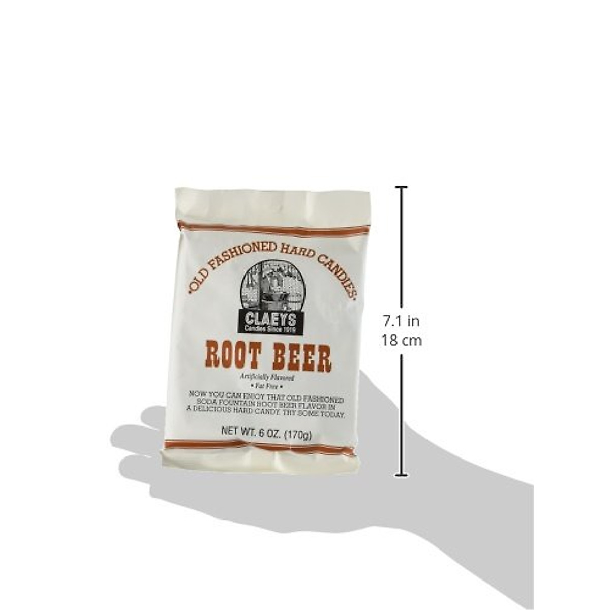 ROOT BEER HARD CANDY6OZ by CLAEYS CANDIES MfrPartNo 686, 6.0 oz