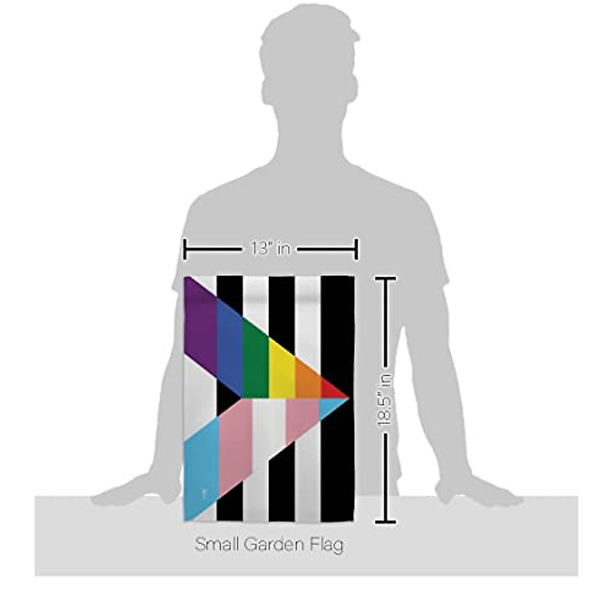 Americana Home & Garden Gay Trans Straight Ally Garden Flag Support Pride Rainbow Love LGBT Bisexual Pansexual Transgender House Decoration Banner Small Yard Gift Double-Sided, Made in USA