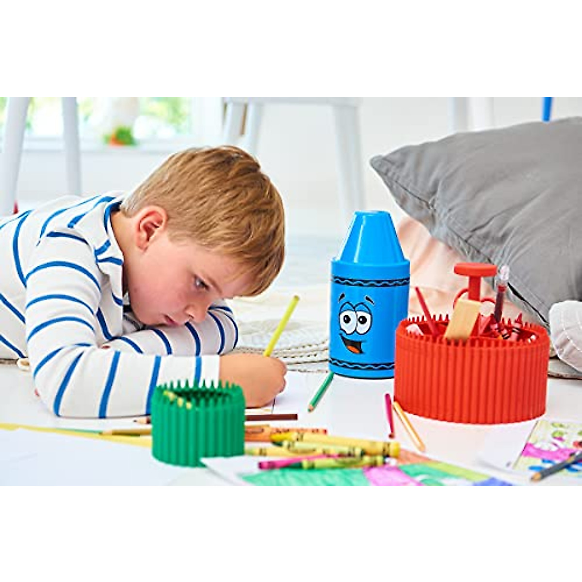 Crayola Storage Large Tip– Colorful Tip Character Storage Box, Creative Container For Kids Arts And Crafts Supplies, Stationeries, Small Toys And Keepsakes - Red, Kids 3.5 Years And Up