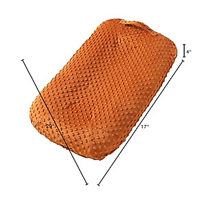Newborn Lounger Cover, Minky Removable Slipcover for Baby Boy Girl Snugly Fits for 29 x 17 x 4 inches Infant Padded Lounger, Premium Quality Microfiber, Ultra Soft Comfortable (Pumpkin Spice)