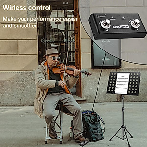 Lerodite Page Pedal Turner, External Pedal Controller,Music Score Control the Turning Function Page Up Page Down for Guitar Effect Pedal,Tablet,Mobile Phone