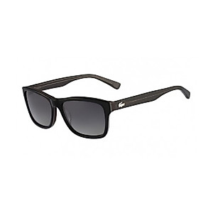 Lacoste Rectangular Sunglasses L683SP 001 Black/Gray 55mm