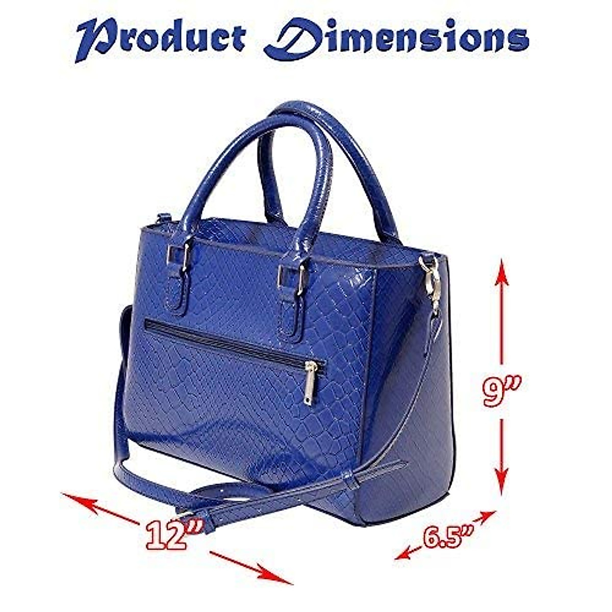 Primeware Insulated Drink Purse w/ 3L Bladder Bag | Thermal Hot and Cold Storage | Portable Drinking Dispenser for Wine, Cocktails, Beer, Alcohol | PU Leather Finish (Blue Burmese)
