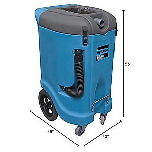 Dri-Eaz HVE 3000 Portable Flood Pumper with Auto Pump-Out and 12-Gallon Tank, Water Extractor (F479), Water Vacuum for Flooding