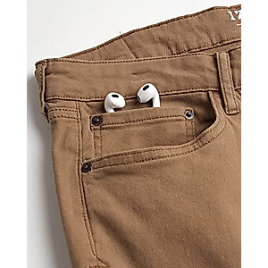 IZOD Men's Jeans | Comfort Stretch Denim Jeans | Casual Relaxed Fit Jeans for Men, Size 36W x 32L, Vintage Khaki