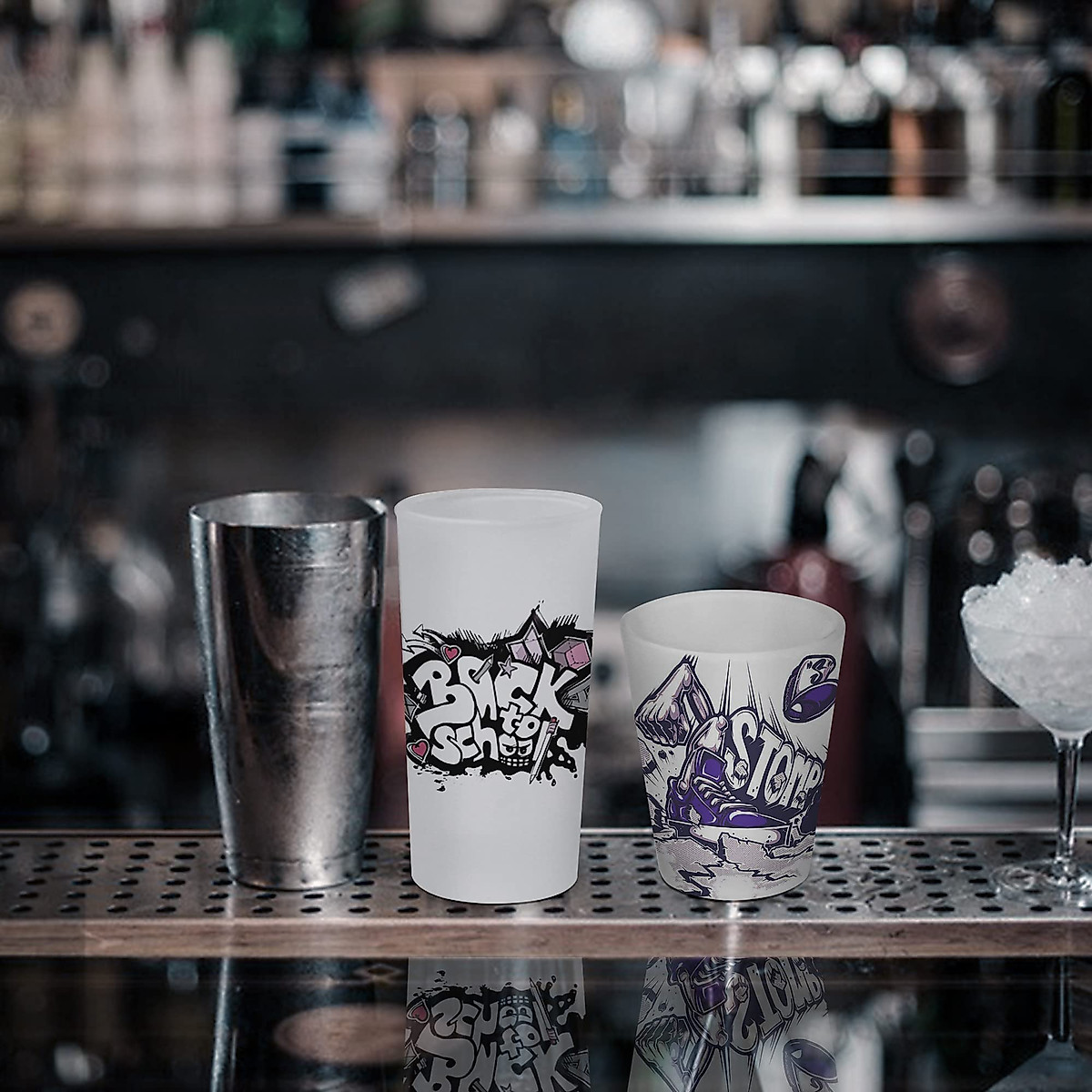 sweet grain Sublimation Frosted Shot Glasses with Heavy Base 1.5oz The Sublimation Blanks Shot Glass for Whiskey, Tequila, Vodka (24 Pack)