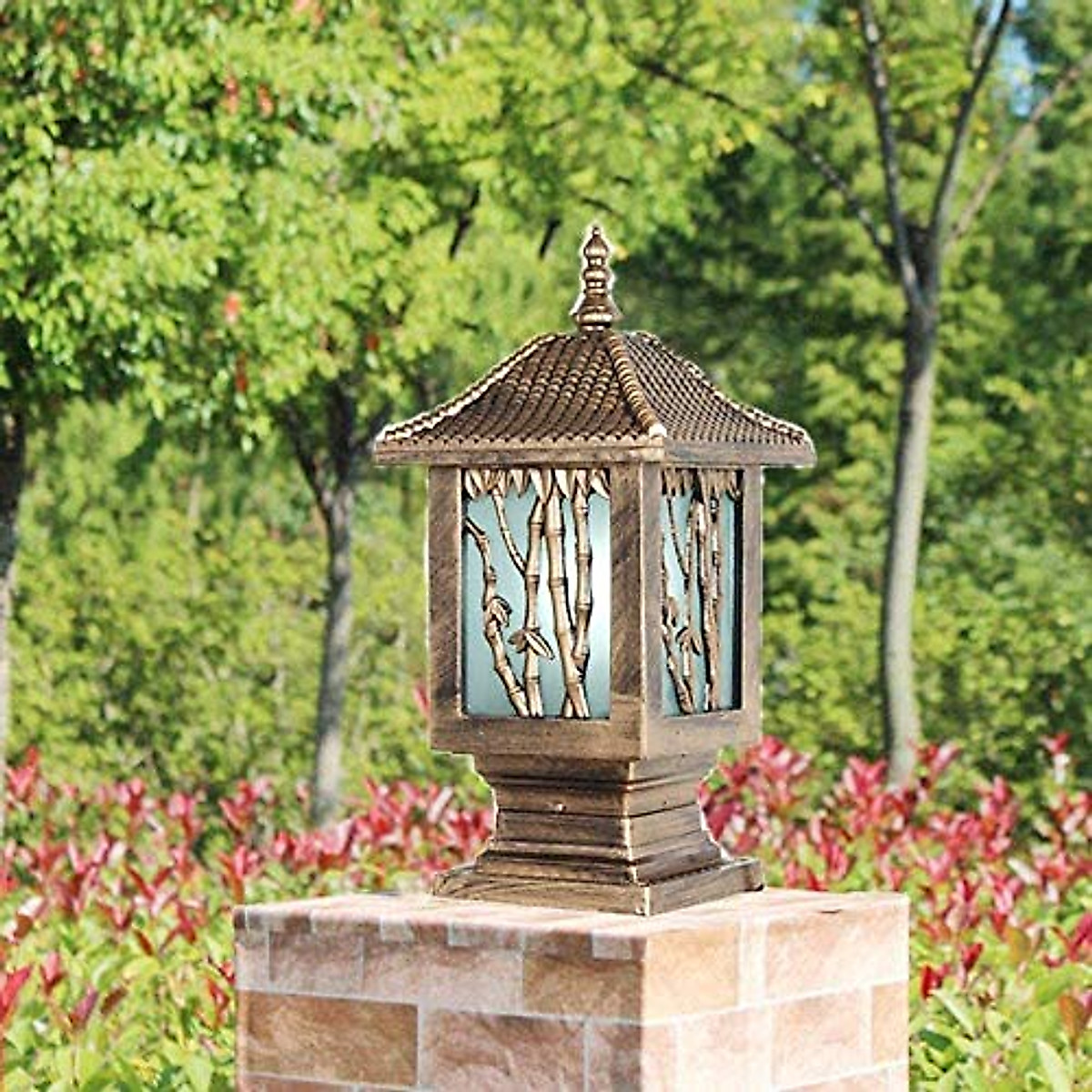 Outdoor Post Light Outdoor Post Light -Water-Resistant Pillar Light, Community Courtyard Garden Door Patio Stigma Lamps -Modern Home Outdoor Post Lights