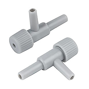 Pawfly Aquarium Air Control Valves Single Way Plastic Air Regulators for Aquarium Air Pump Fish Tank Air Flow Control Valves for 3/16" ID Airline Tubing Adjustable Hose Connectors, 20 Pack