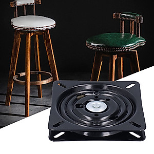 Stool Rotating Base Square Swivel Replacement, Smoothly and Quietly, High Hardness Dual Bearings Run Ball Bearing Swivel Plate, Swivel Seat Base, 7 Inch for Recliner Chair and Bar Stool