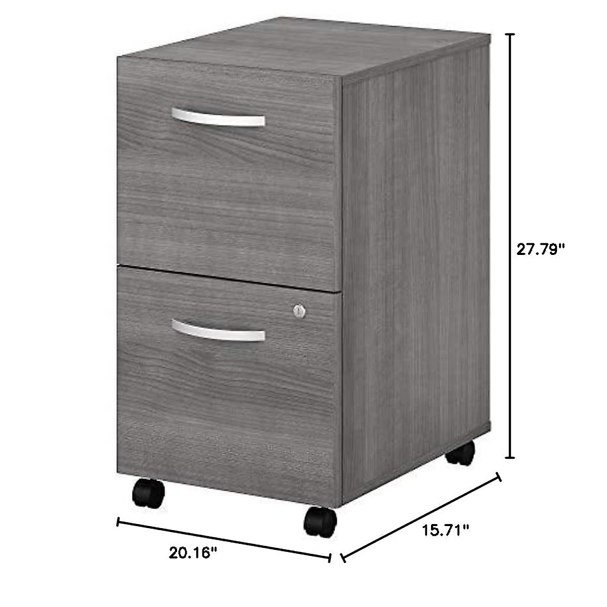 Bush Business Furniture Studio C File Cabinet, Platinum Gray