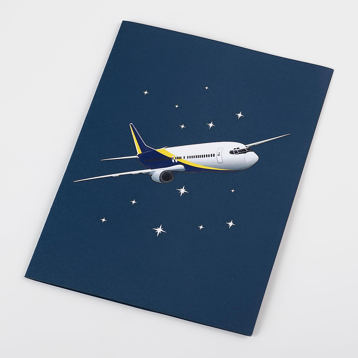 Rykamia Night Plane Pop Up Card, Jet Airplane Pop Up Card, Plane Birthday Card, Aviation Graduation Card, Airplane Congratulations Card, Pilot Retirement Card, Work Anniversary Card, Bon Voyage Gift