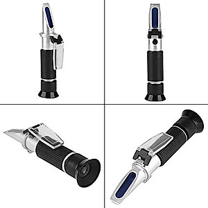 Salinity Refractometer, 1pc Professional 0-28% Accurate Salinometer Refractometer Food Salinity Tester Meter with Automatic Temperature Compensation