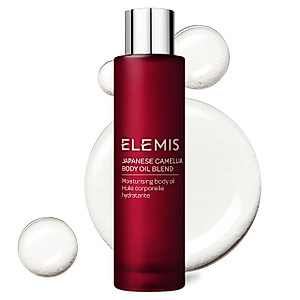 ELEMIS Japanese Camellia Body Oil Blend | Luxuriously Lightweight Body Oil Nourishes, Conditions, and Softens Pregnant and Postpartum Skin | 100 mL