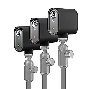 Logitech for Creators Mevo Start 3-Pack Wireless Live Streaming Cameras, for Multi-Camera HD Video,App Control and Stream via Smartphone or Wi-Fi