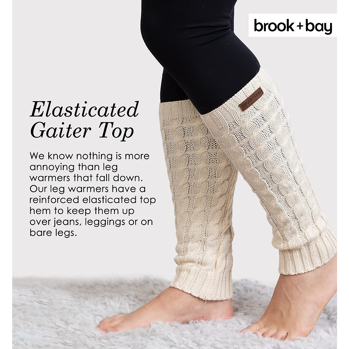 Leg Warmers for Women - Cable Knit Leg Warmers - Knitted Ankle Warmers - Winter Boot Cuffs for Women - Warm Calf Leg Warmers