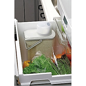 JapanBargain Japanese Kome Bitsu Refrigerator Rice Storage Container, 4.4 lb.