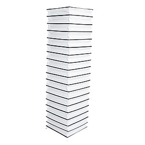 Uonlytech Rice Paper Paper Floor Lamp Shades Nordic Style Table Lampshades Chandelier Light Cover Protector for Home Hotel Bedside Desk Floor Lamp, Black Floor Lamps