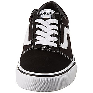 Vans Yt Ward Sneaker, Black ((Suede/Canvas) Black/White Iju), 11 US Unisex Little Kid