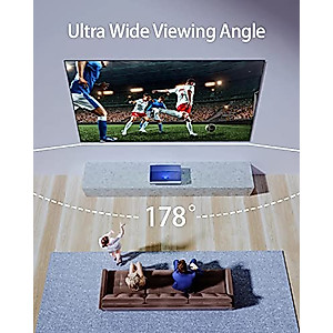 CASIRIS Ambient Light Rejecting ALR Projector Screen 100 inch, Ultra HD Fixed Frame Movie Screen for Ultra Short Throw Projector, Edge Free Projector Screen, 16:9 Aspect Ratio