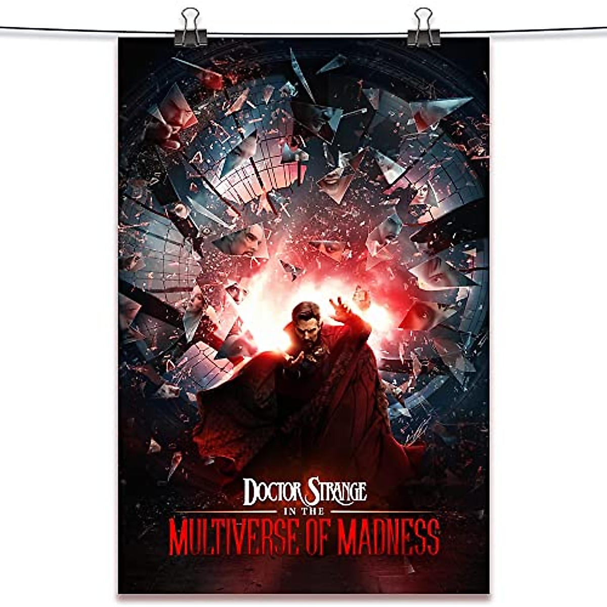 SenNJArt Dr Strange Poster Multiverse of Madness Poster Print on Canvas Doctor Strange Wall Art Super Hero Poster Art Paitings HD Movie Poster Wall Decor for Bedroom Livingroom 16x24In Unframed