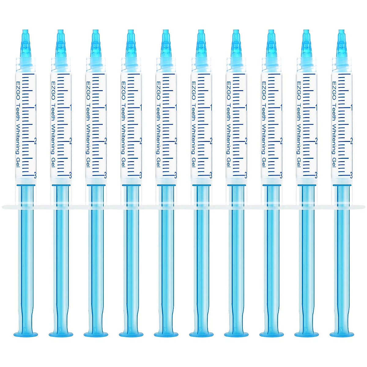 EZGO 10 Pack Teeth Whitening Gel Refills 22% Bleaching Gel, No Sensitive Teeth Whitener, Great for Sensitive Tooth Whitening, Carbamide Peroxide Teeth Whitening Gel, Mint Flavor (10X 3ML)