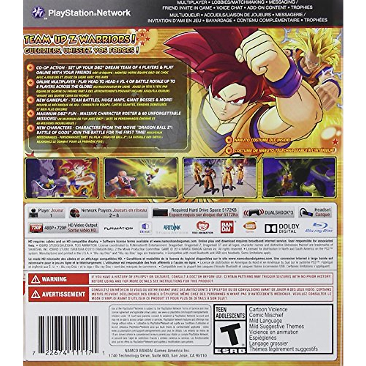 Dragon Ball Z: Battle of Z - Playstation 3