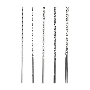 uxcell 6-Inch Lengthen Twist Drill Bit Set High-Speed Steel 2mm - 5mm Drilling Dia 150mm Total Length