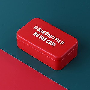 BYKCO Gifts for Men, If Dad Cant Fix it On One Can, Christmas Birthday Gift, Dad Gifts Who Have Everything, Gifts for Dad from Daughter Son Kids Stocking Stuffers RED