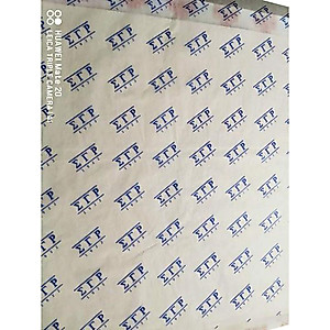 Sigma Gamma Rho Gift Paper, Ten (10) X-Large Sheets (Gift bag not included)